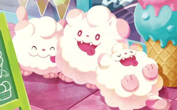 Swirlix Common · Mega Rising (B1) #117 · Pokémon TCG Pocket | Pokémon Zone