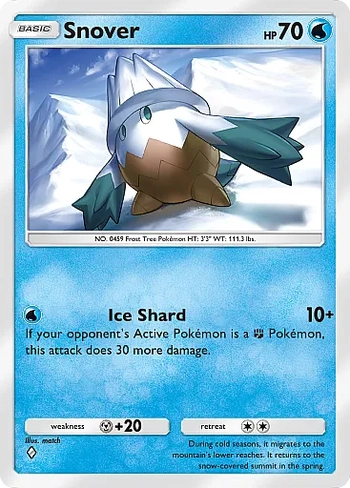 All Snover Cards from Pokémon TCG Pocket | Pokémon Zone