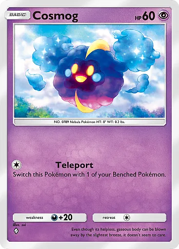 Cosmog Common · Deluxe Pack: ex (A4b) #181 Parallel Foil · Pokémon TCG ...
